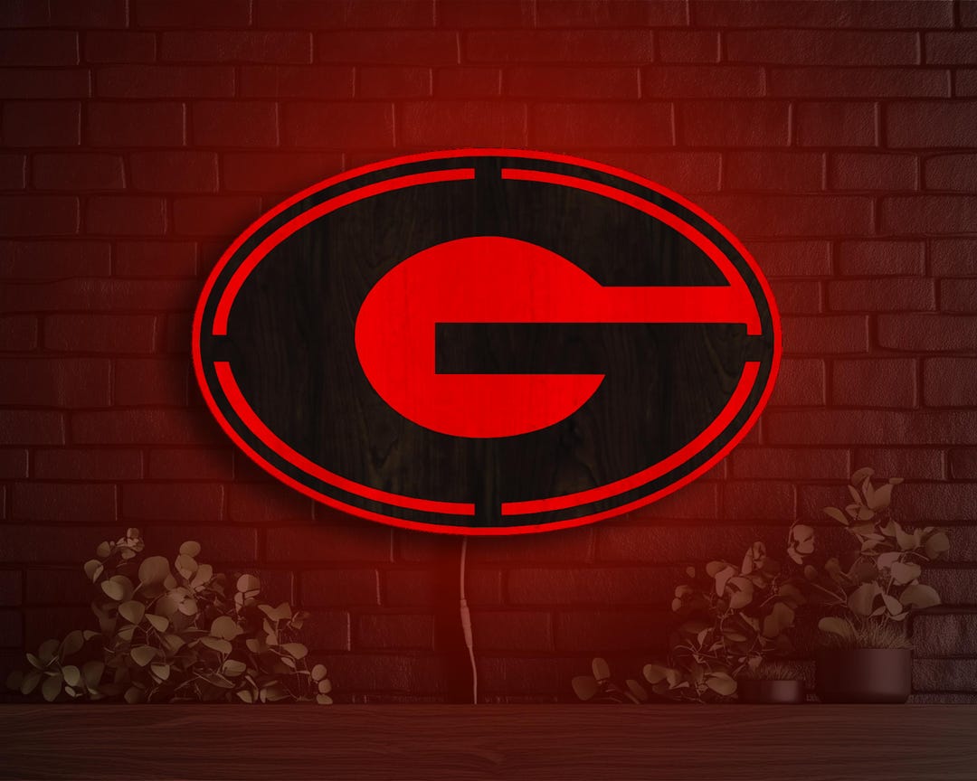 Georgia Bulldogs Wood LED Sign Wall Art UGA Man Cave Gift for Alumni - Etsy
