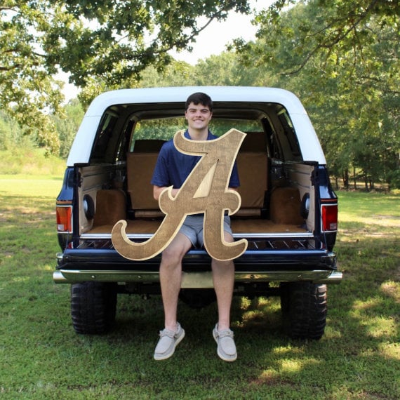 Alabama Crimson Tide Wood LED Sign Alabama Football Sign University of ...