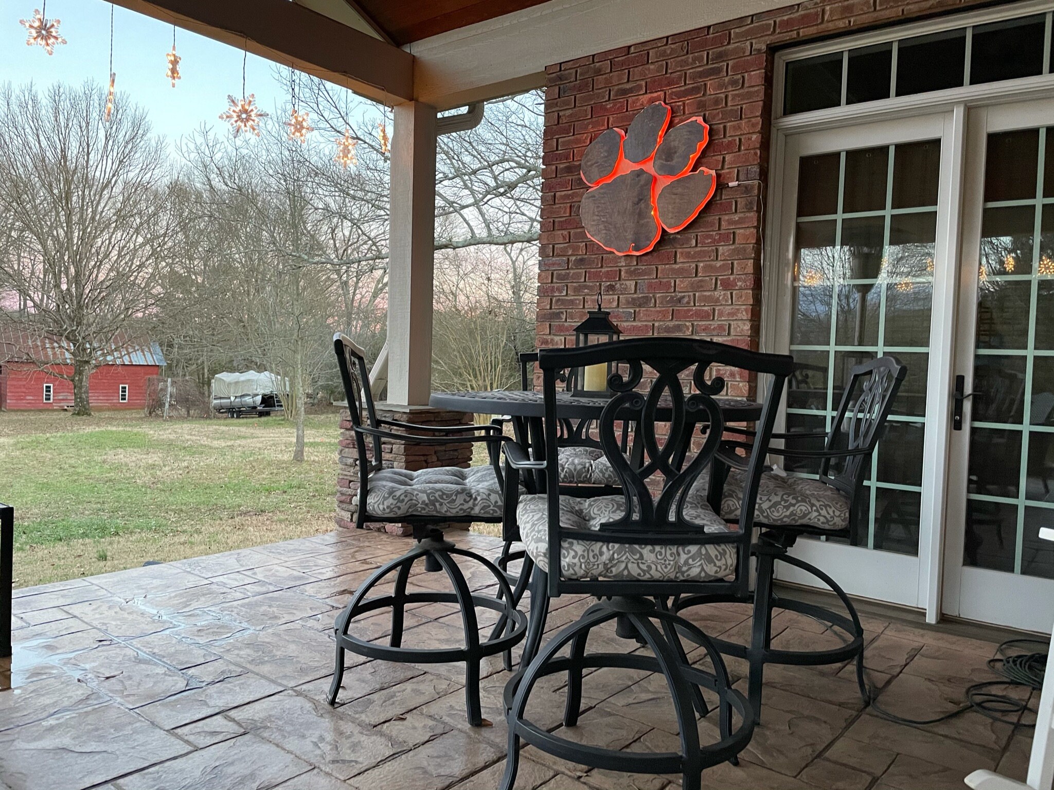 Clemson Tigers Wood LED Sign Clemson Tiger Paw Wall Art Clemson ...