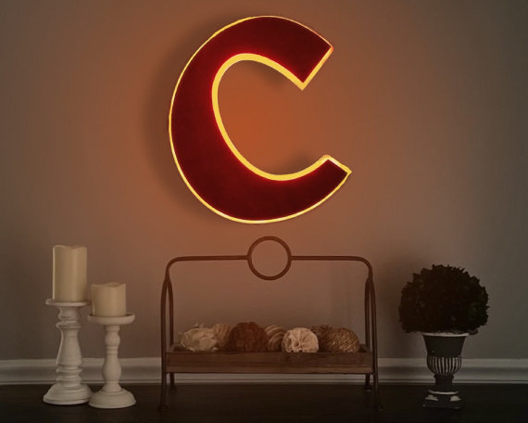 Clemson Tigers Wood LED Sign Clemson Baseball C Wall Art Clemson ...