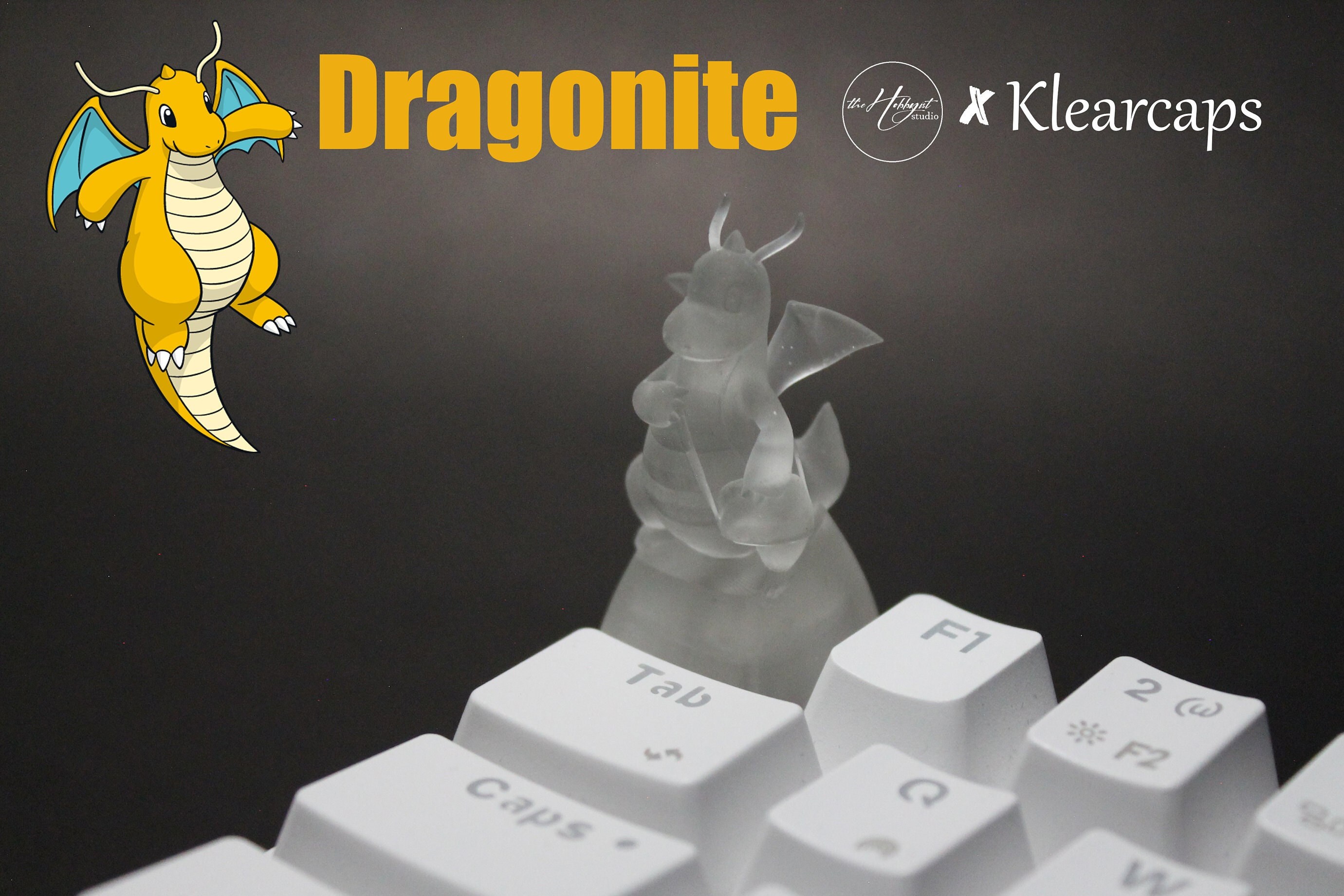 DRAGONITE Keycap Clear - Etsy