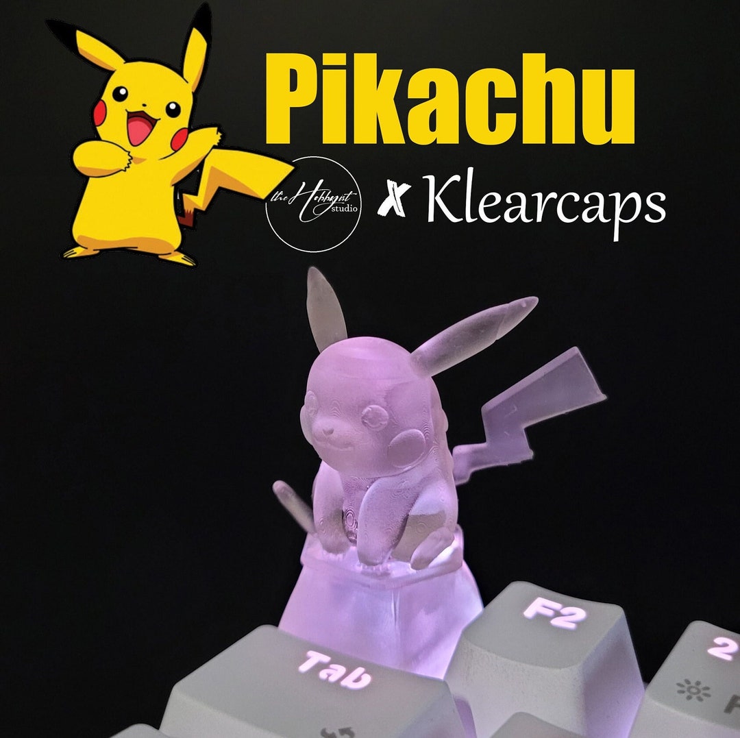 PIKACHU Keycap Clear - Etsy