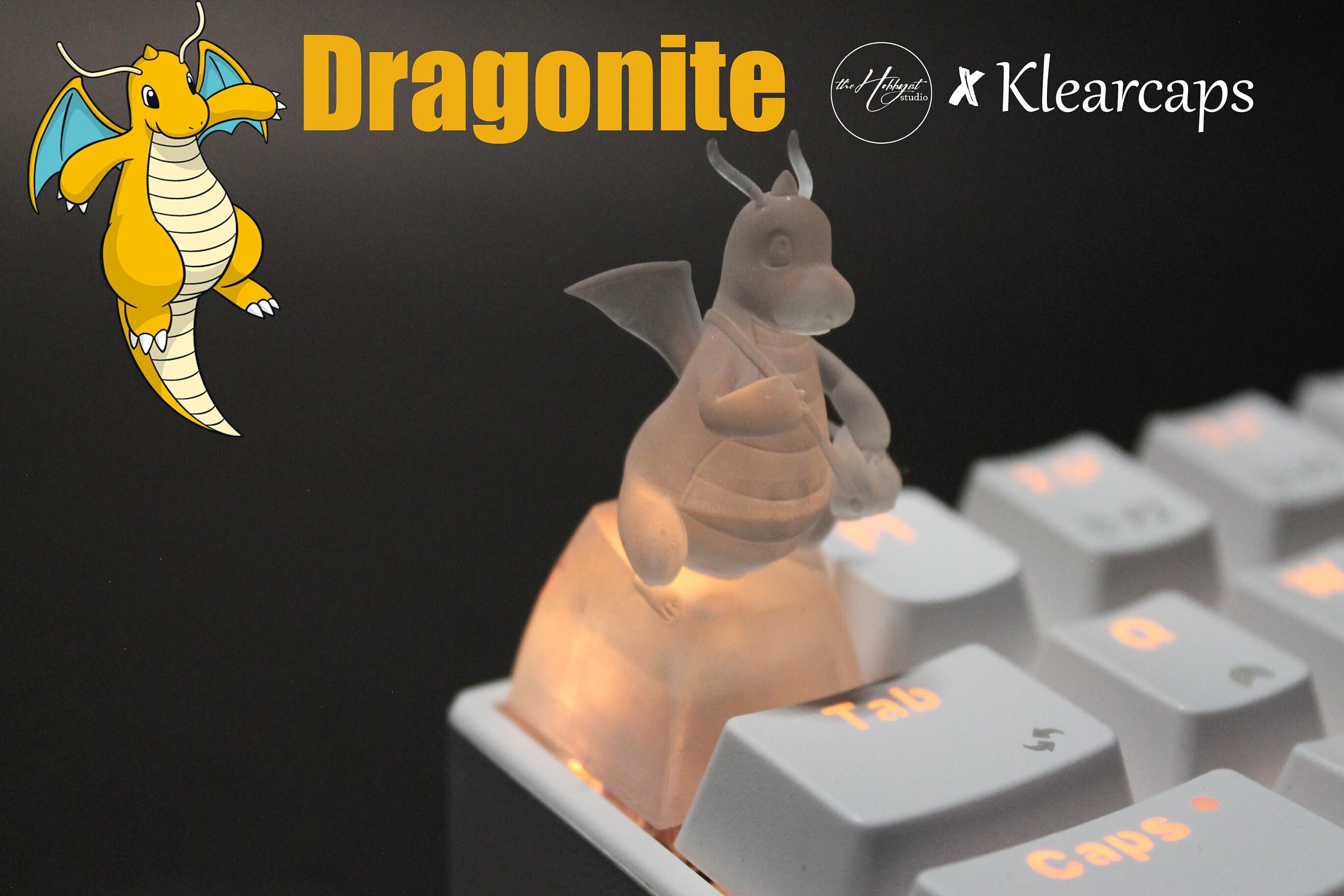 DRAGONITE Keycap Clear - Etsy