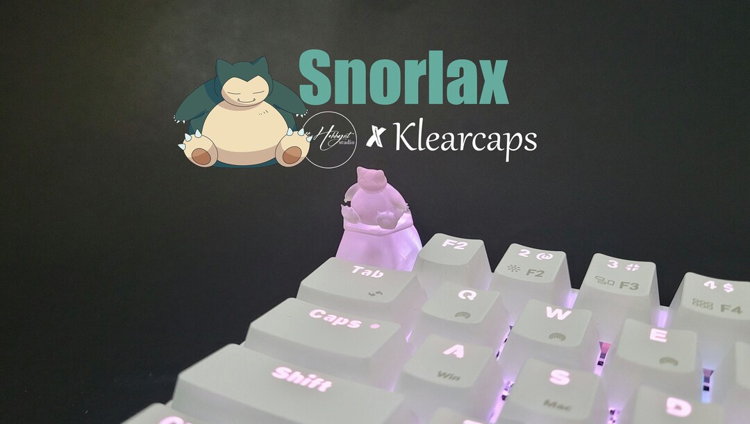 SNORLAX| Keycap | Clear - Etsy