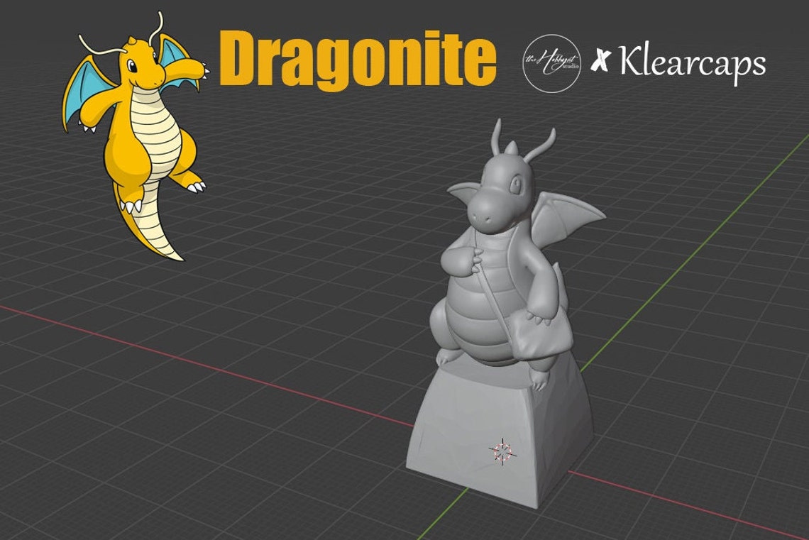 DRAGONITE Keycap Clear - Etsy