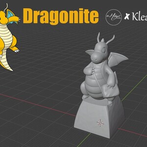 DRAGONITE Keycap Clear - Etsy