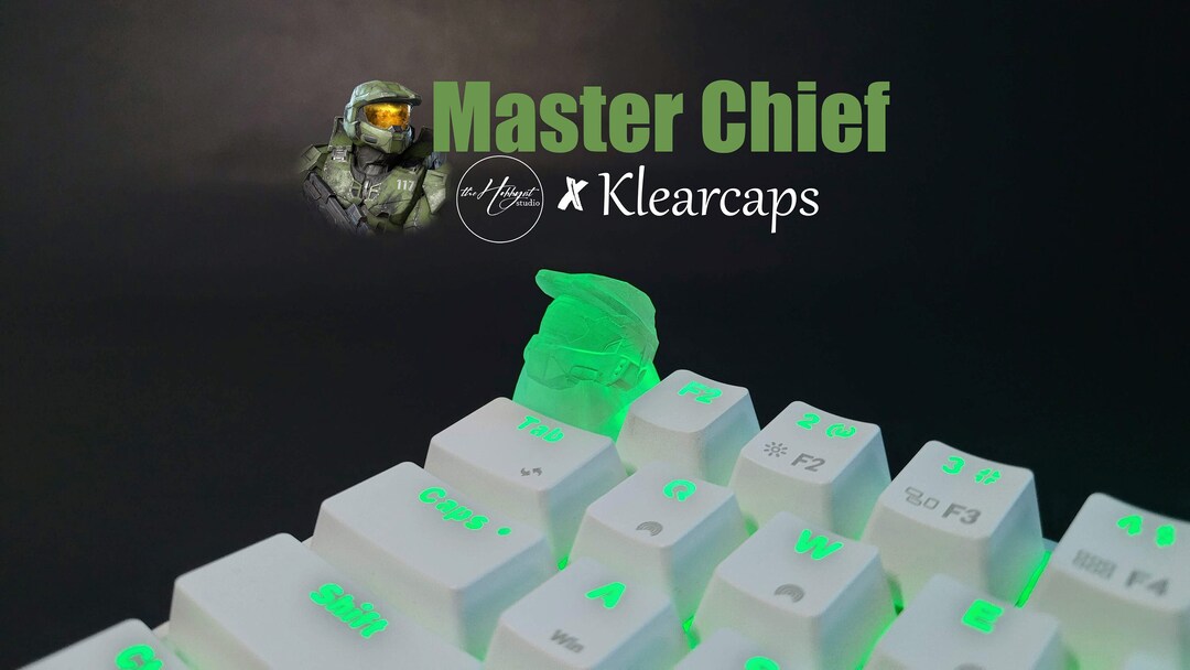 MASTER CHIEF | Keycap | Clear - Etsy