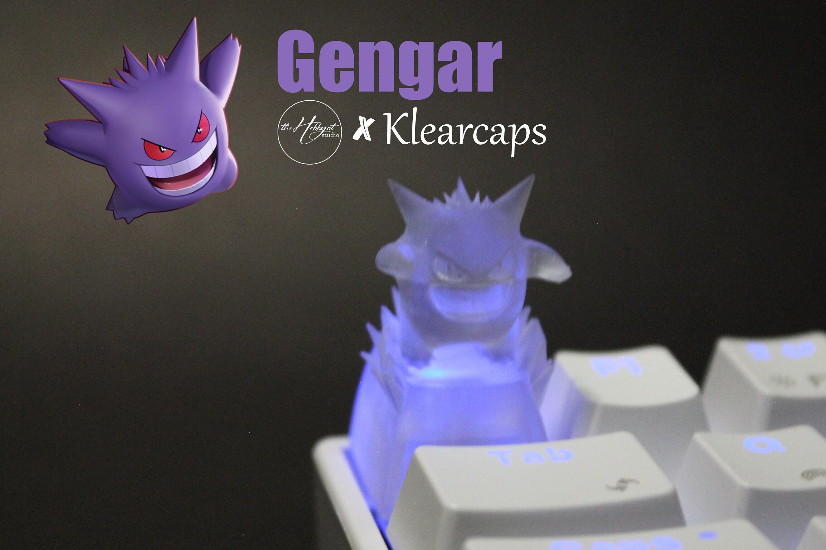 GENGAR Keycap Clear - Etsy