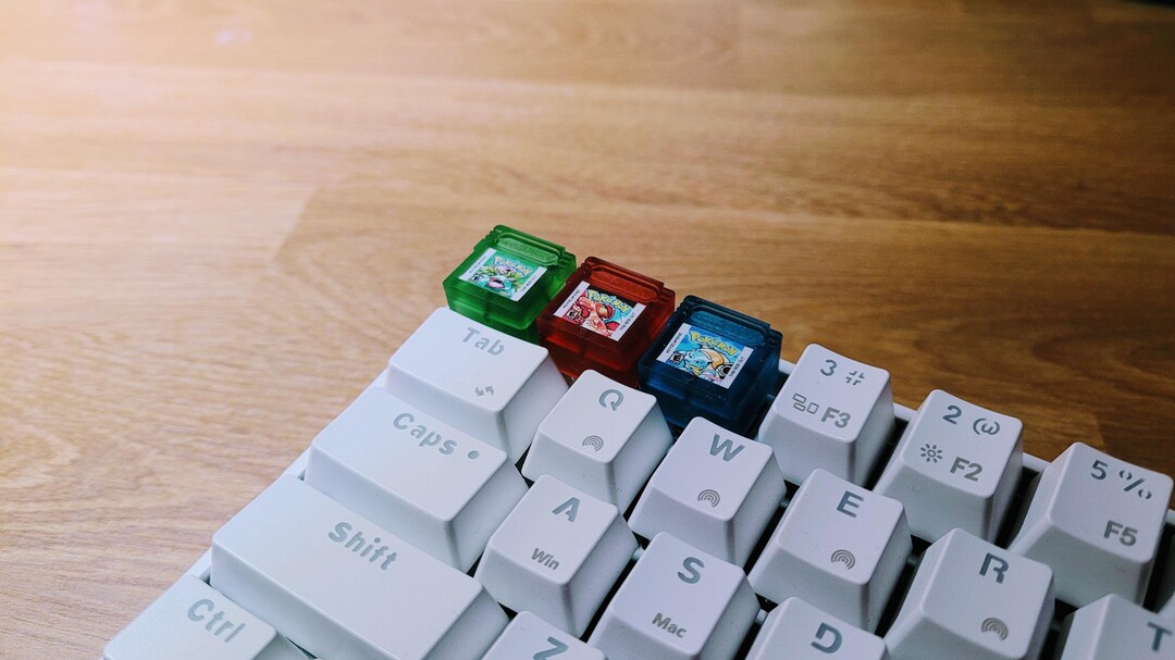 3 - GAMEBOY POKEMON SET | Keycaps | Clear - Etsy