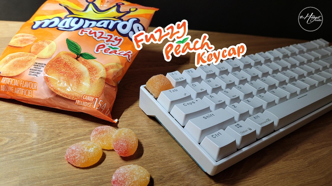 FUZZY PEACH KEYCAP - Etsy