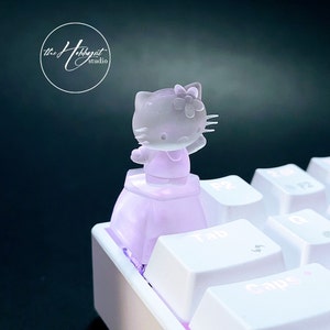 HELLO KITTY (standing) | Keycap | Clear - Etsy