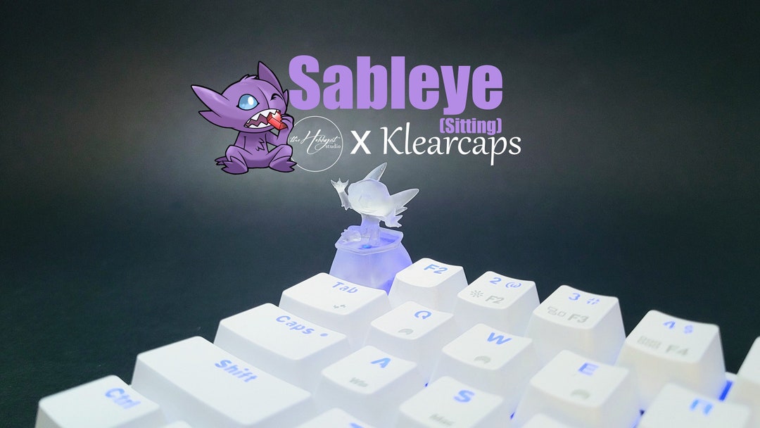 SABLEYE (sitting) | Keycap | Clear - Etsy