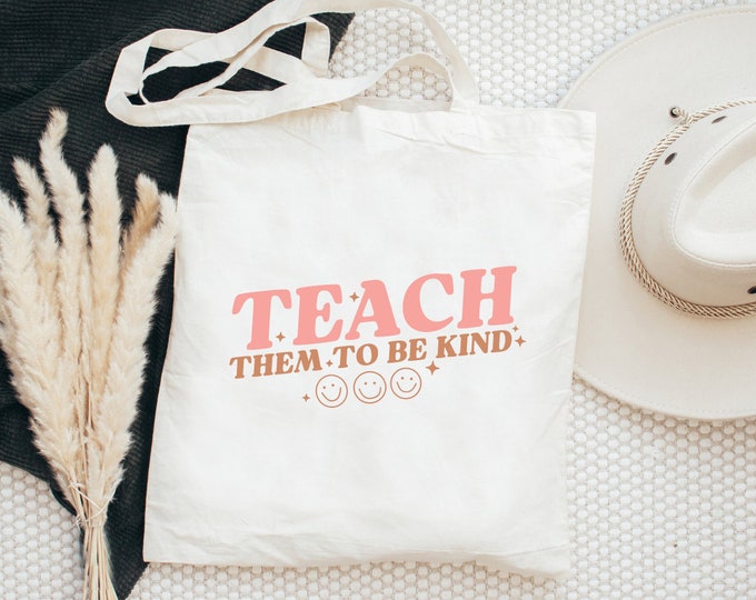 School Doodle Tote Bag, School Campus Bag, Teacher Appreciation Gift ...