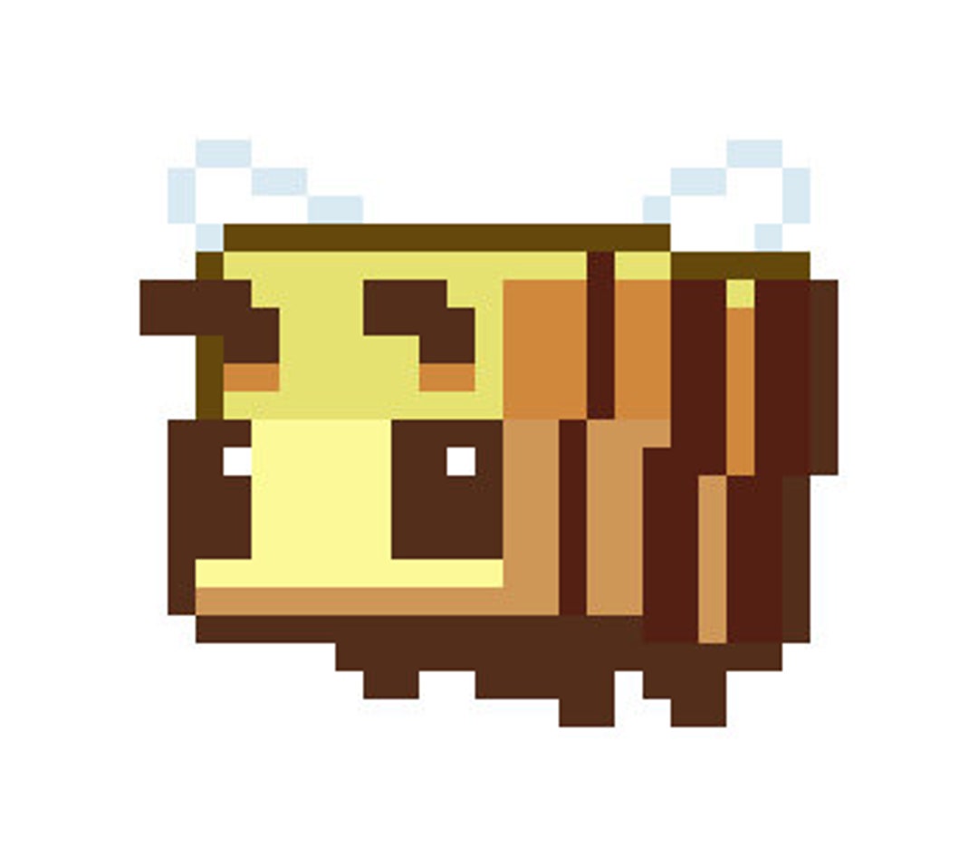 Bee Minecraft Style Cross Stitch Pattern - Etsy Australia