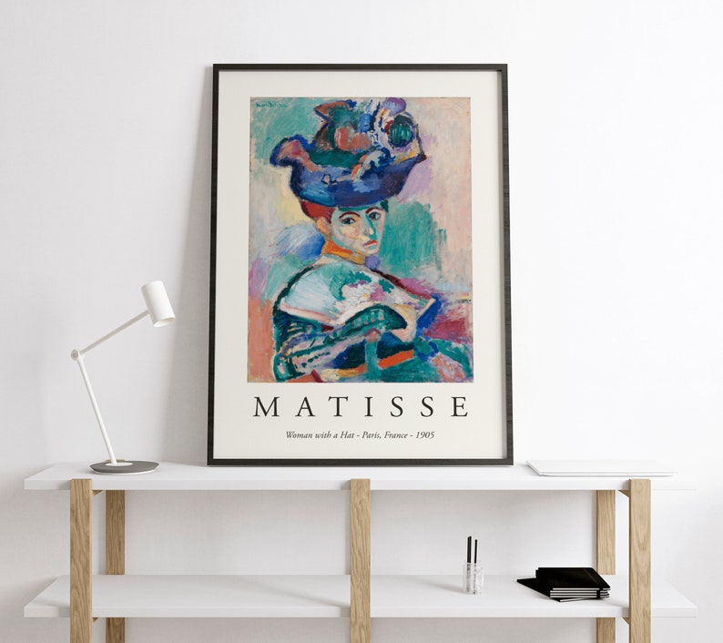 Henri Matisse Woman With a Hat Matisse Vintage Poster Art - Etsy