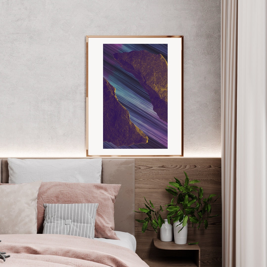 Crystal Wall Art, Crystal Art Poster, Modern Art, Crystal Art Drawing ...