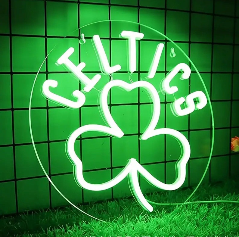 Boston Celtics LED Neon Sign for Bedroom Neon Bar Sign Led Light Sign ...