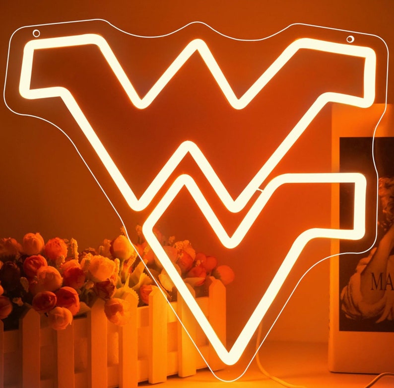 West Virginia University LED Neon Sign for Dorm Bedroom Neon Bar Sign ...
