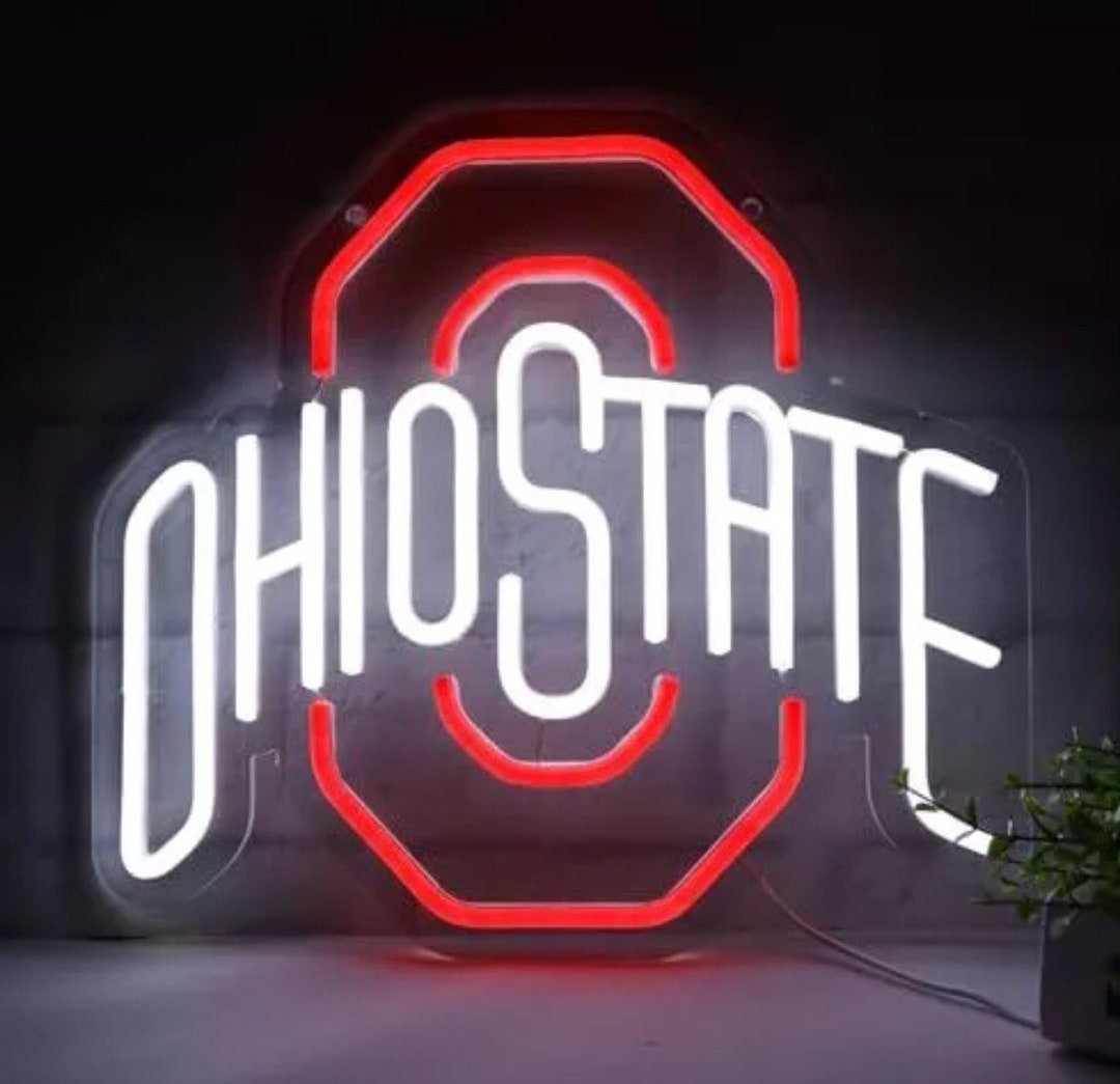 Ohio State University LED Neon Sign for Dorm Bedroom Neon Bar Sign Led ...