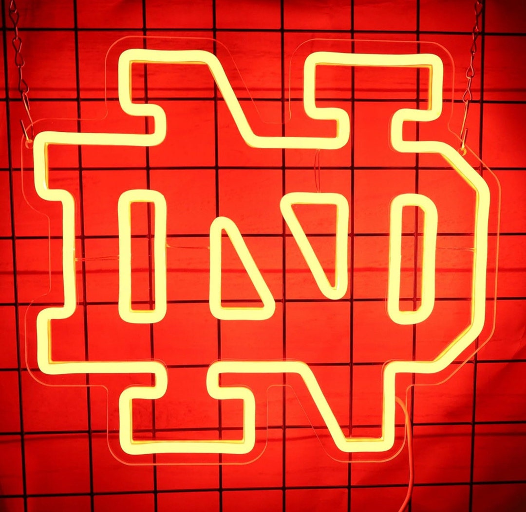 University of Notre Dame LED Neon Sign for Dorm Bedroom Neon Bar Sign ...