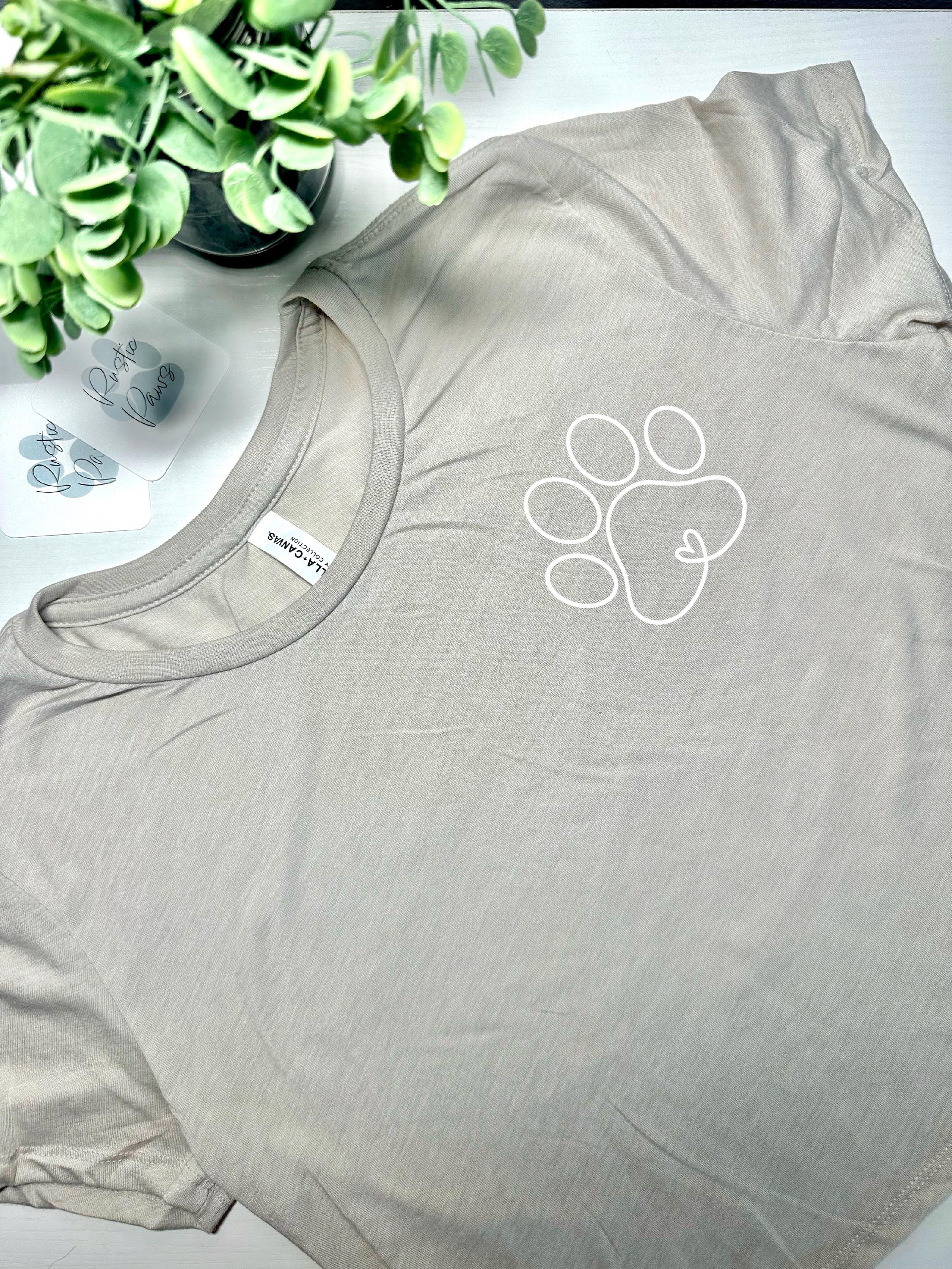 Line Art Paw Print, Paw Print Heart, Line Art, Paw Print, Simple Paw ...