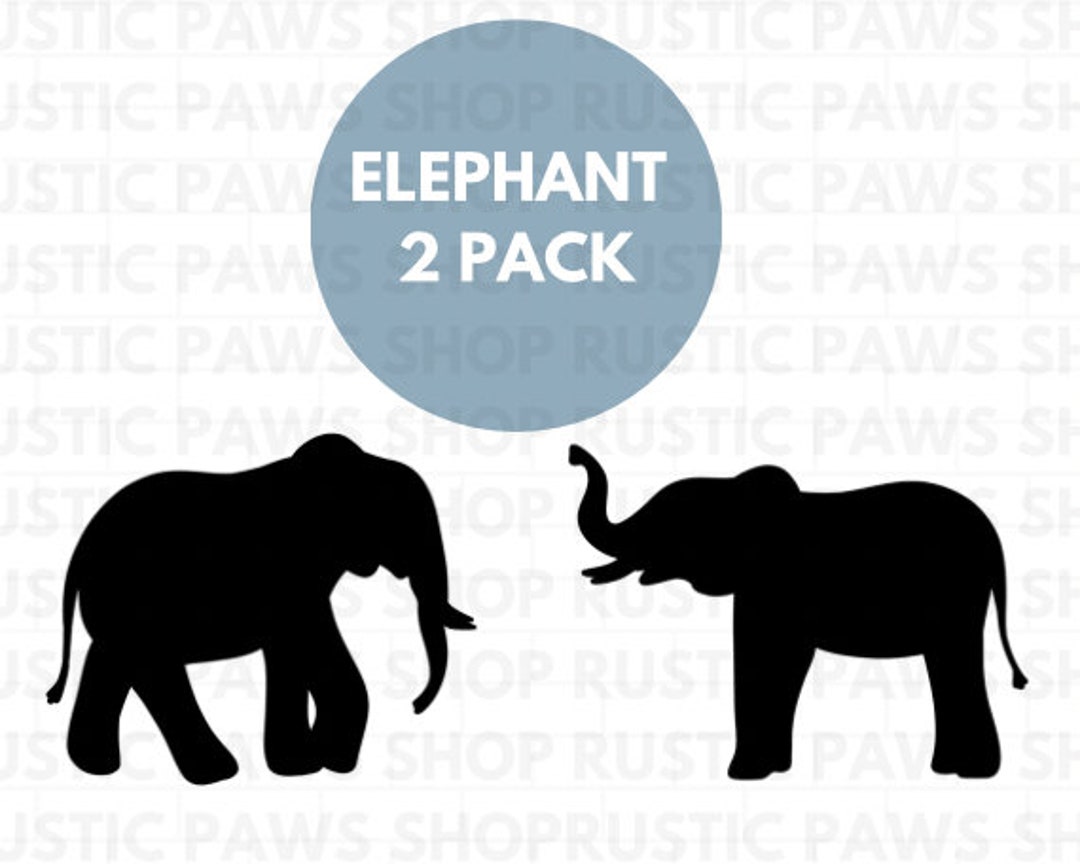 Elephant, Elephant Silhouette, Safari Animals, Cut File, Realistic ...