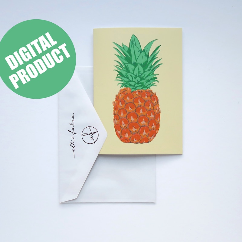 Pineapple Printable - Etsy