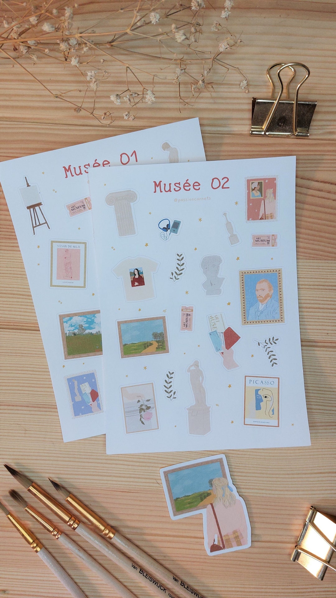 Stickers Museum Pack - Etsy