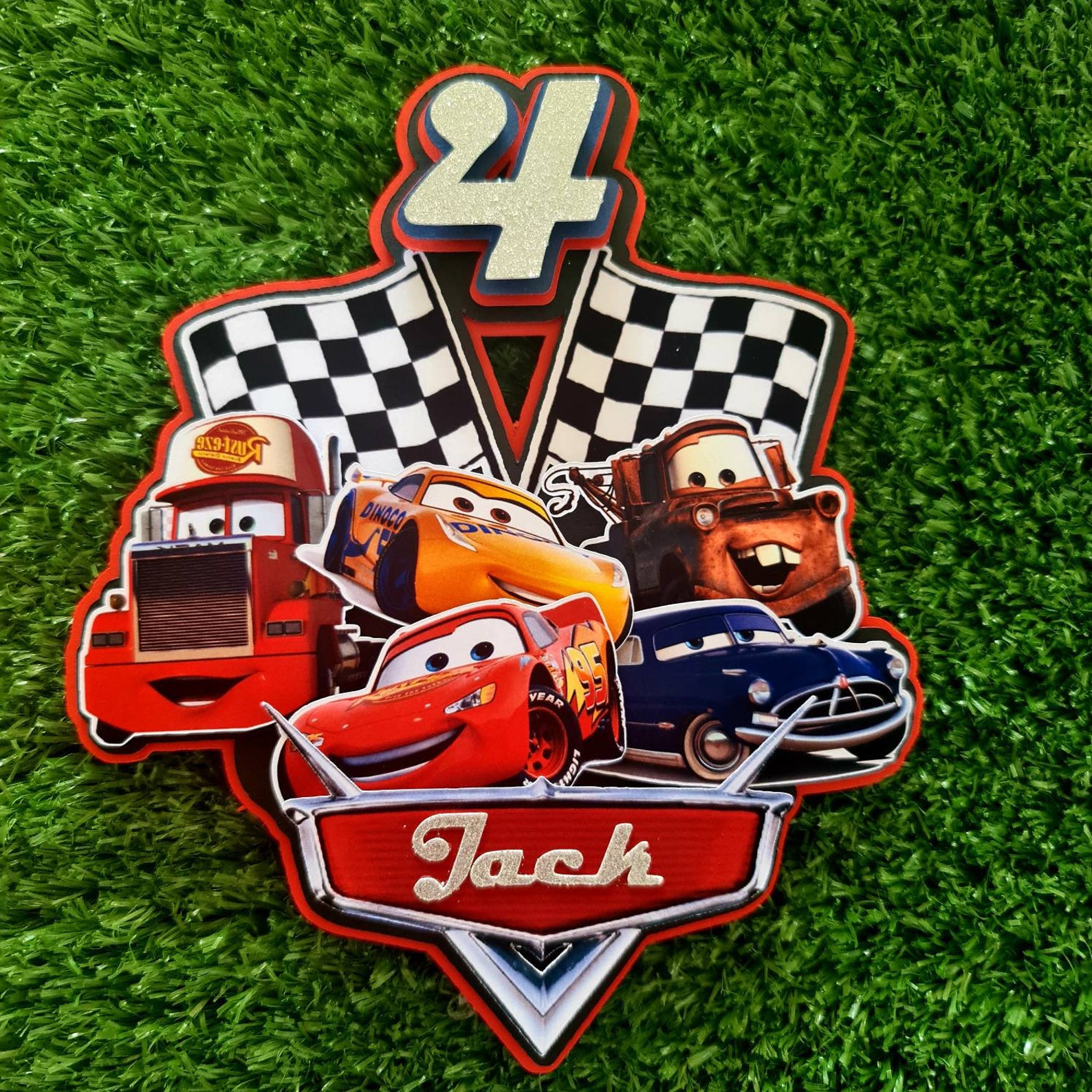 Themed Cake Topper Race Car - Etsy