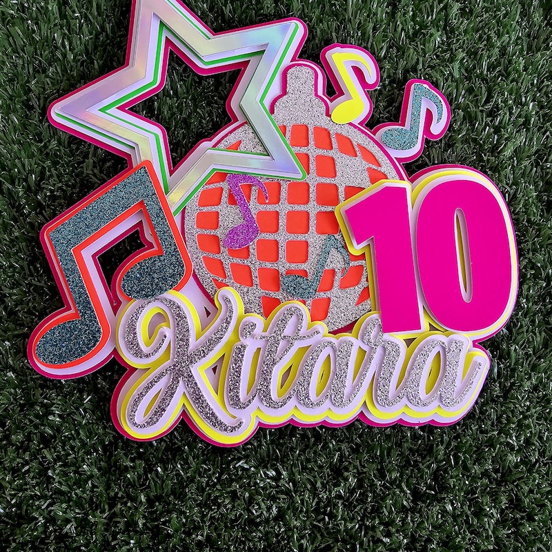 Disco Cake Toppers - Etsy Australia