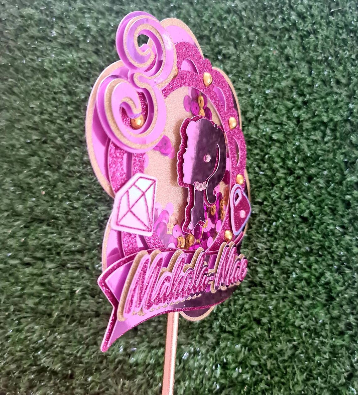 Themed Cake Topper Barbie Shaker - Etsy