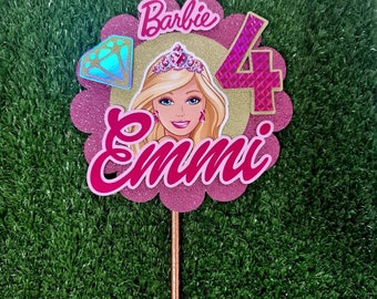 Themed Cake Topper Barbie Shaker - Etsy