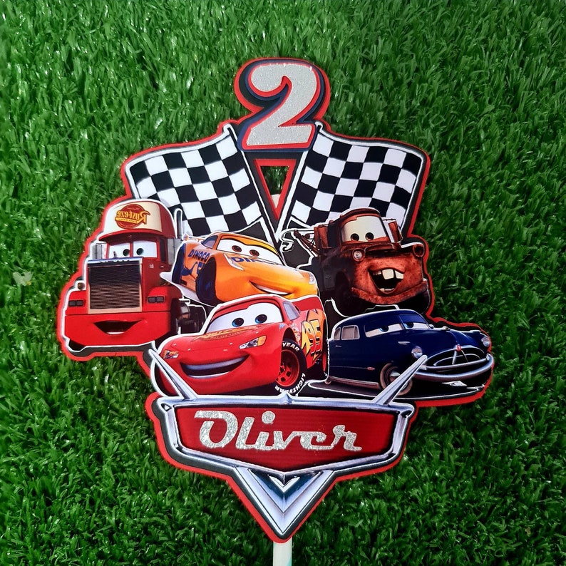 Themed Cake Topper Race Car - Etsy