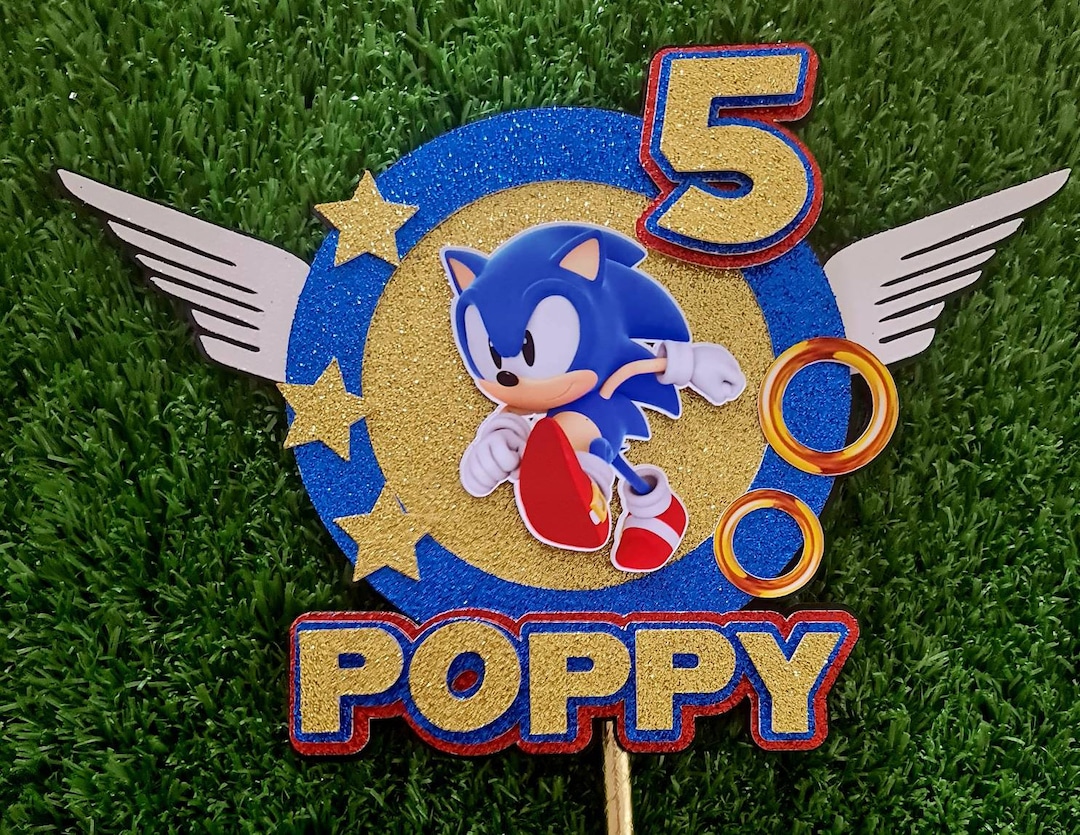 Sonic Cake Topper - Etsy