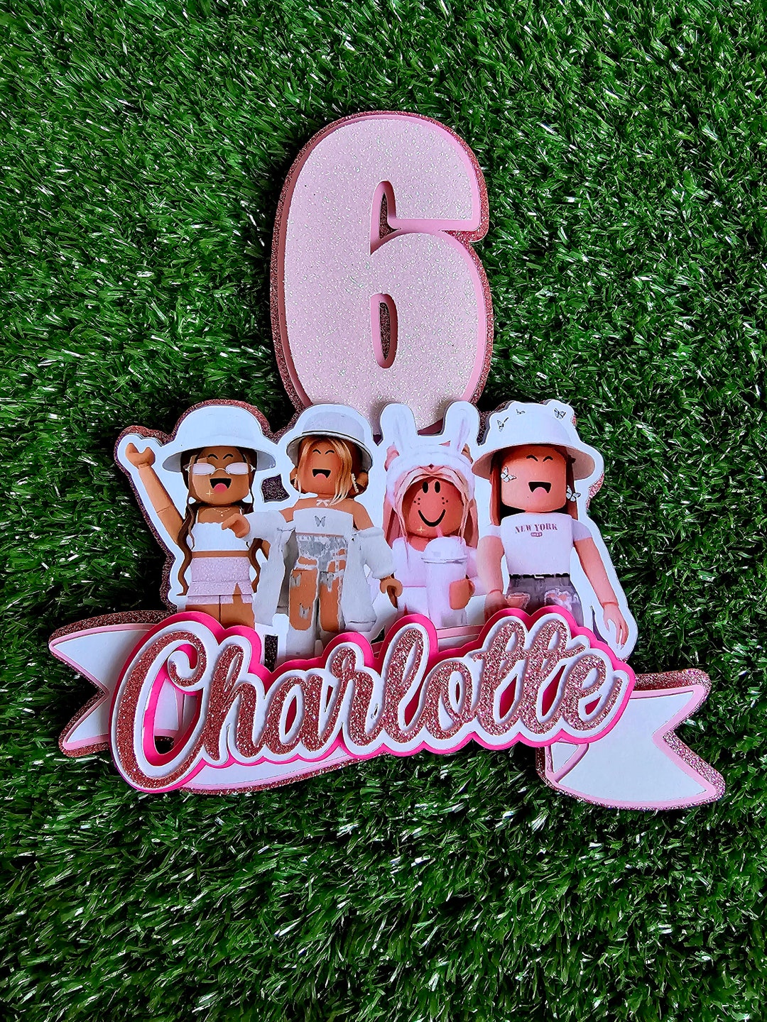 Themed Cake Topper - Roblox - Etsy