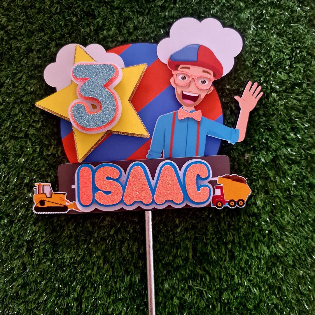 Themed Cake Topper - Blippi - Etsy Australia