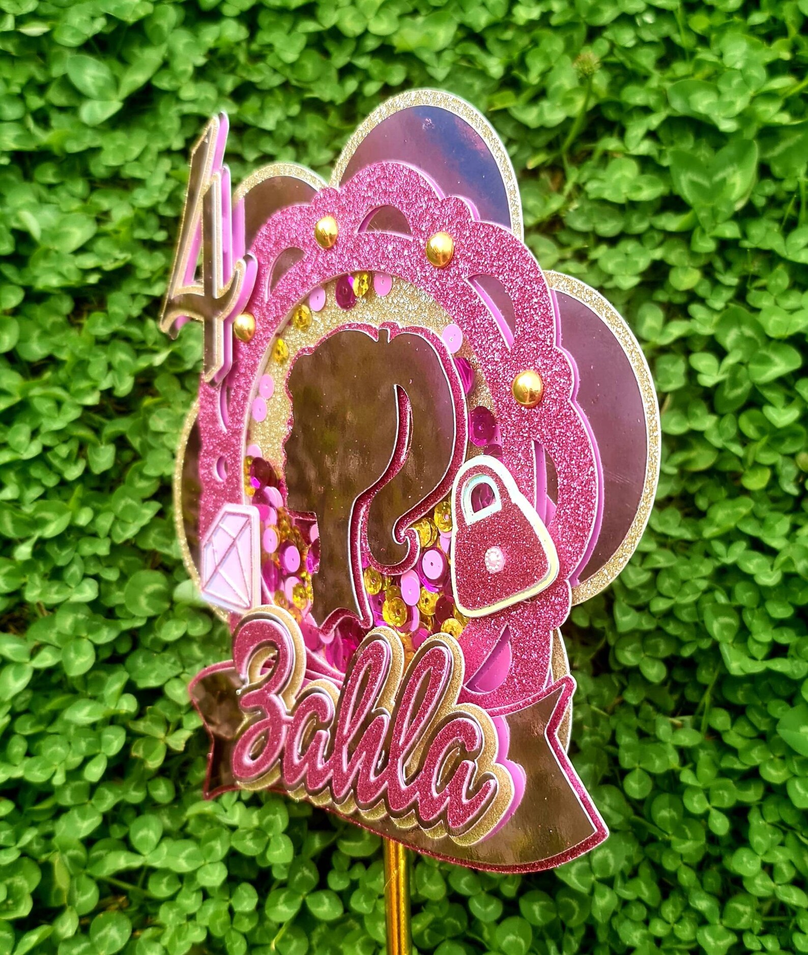 Themed Cake Topper Barbie Shaker - Etsy