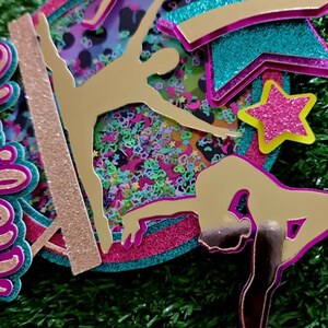Gymnastics Shaker Cake Topper - Etsy