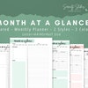 DASHBOARD 12 Monthly Planner Dashboard Set, Printable Dividers, Monthly ...