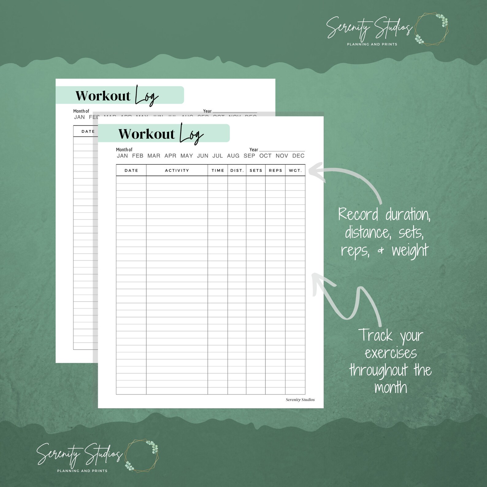 Workout Log Printable, Workout Tracker Sheet, Exercise Tracker Fitness ...