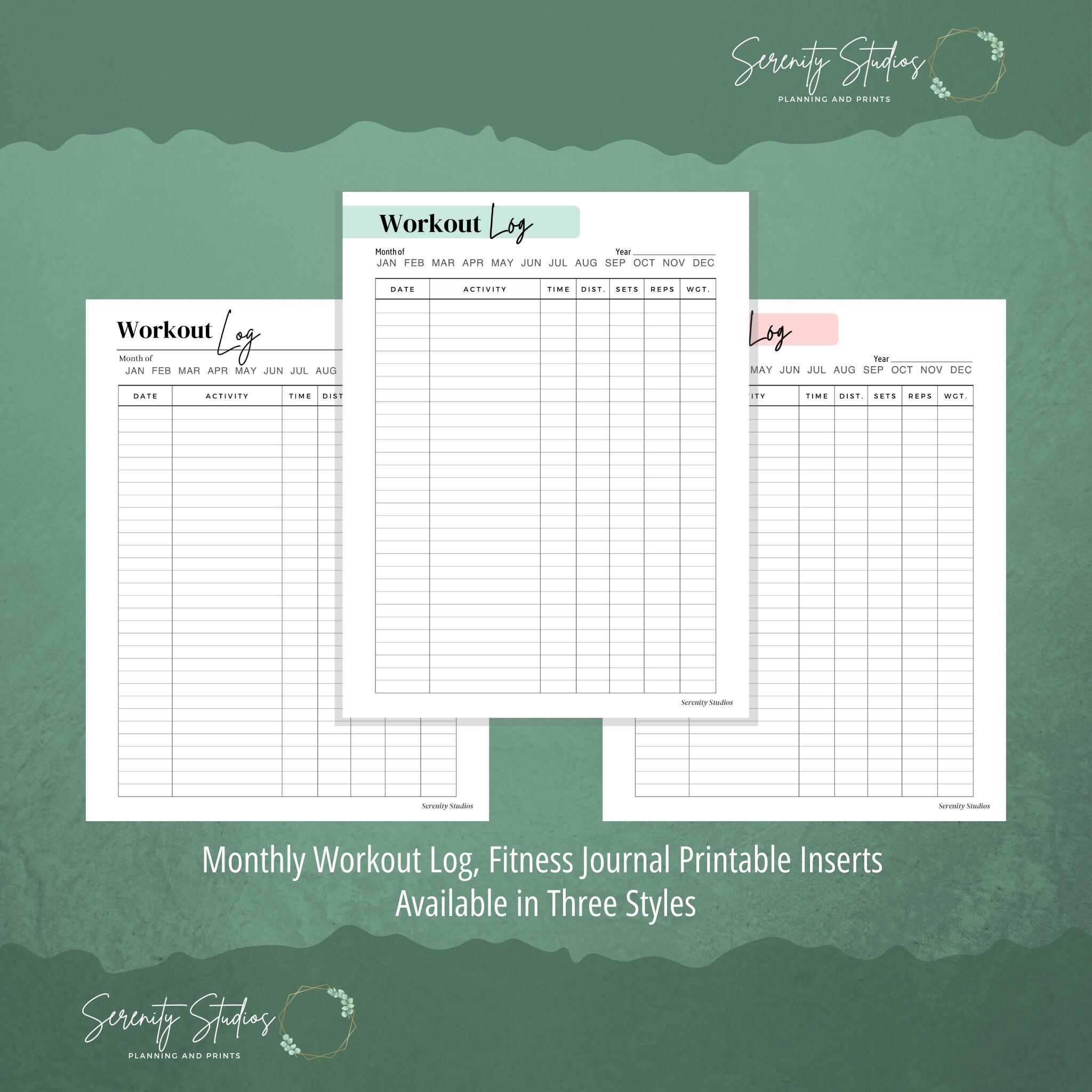 Workout Log Printable, Workout Tracker Sheet, Exercise Tracker Fitness ...