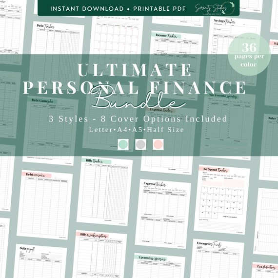 Ultimate Personal Finance BUNDLE Budget Binder Money | Etsy