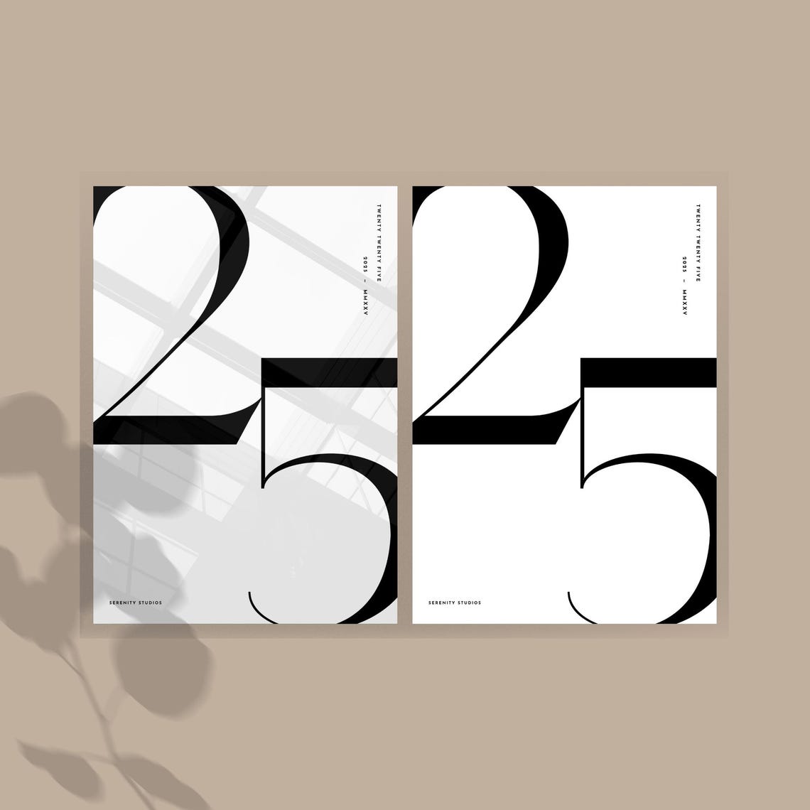 DASHBOARD 2025 Bold Serif Planner, Printable Divider, Yearly Cover ...