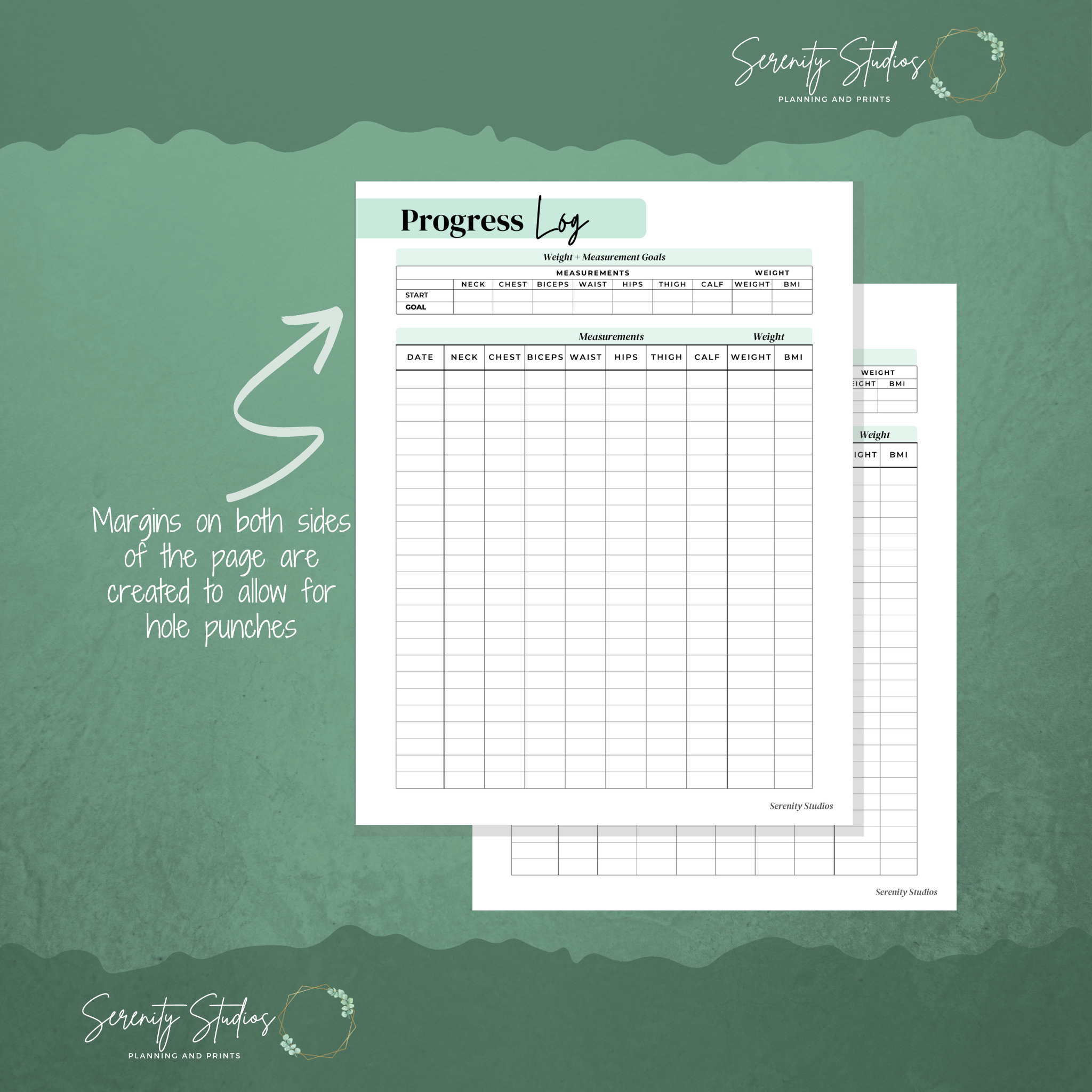 Progress Log, Weight and Body Measurement Tracker, Fitness Journal ...