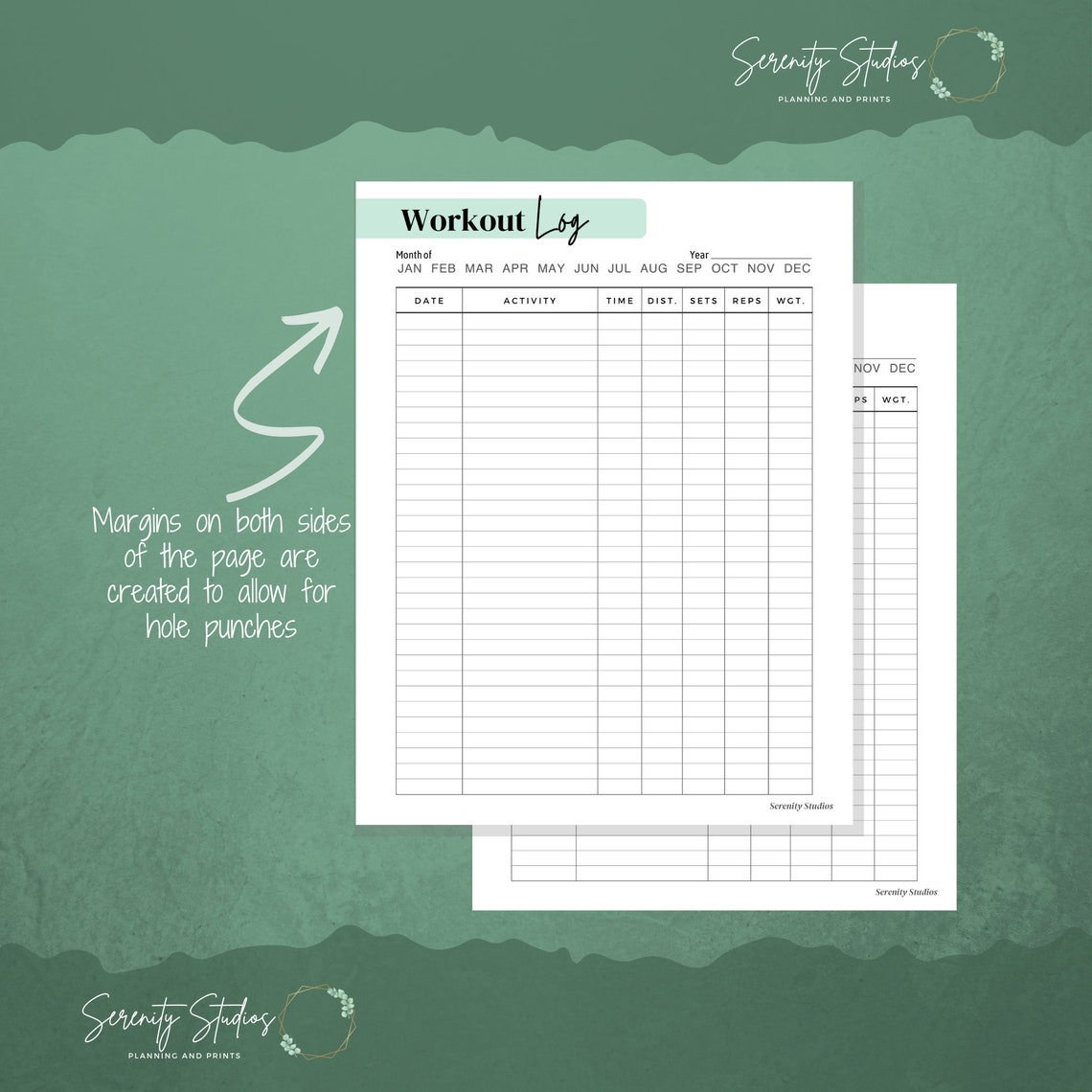 Workout Log Printable, Workout Tracker Sheet, Exercise Tracker Fitness ...