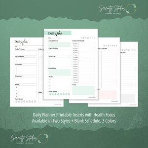 Daily Planner Printable, Daily Schedule, to Do List, Meal Planner ...