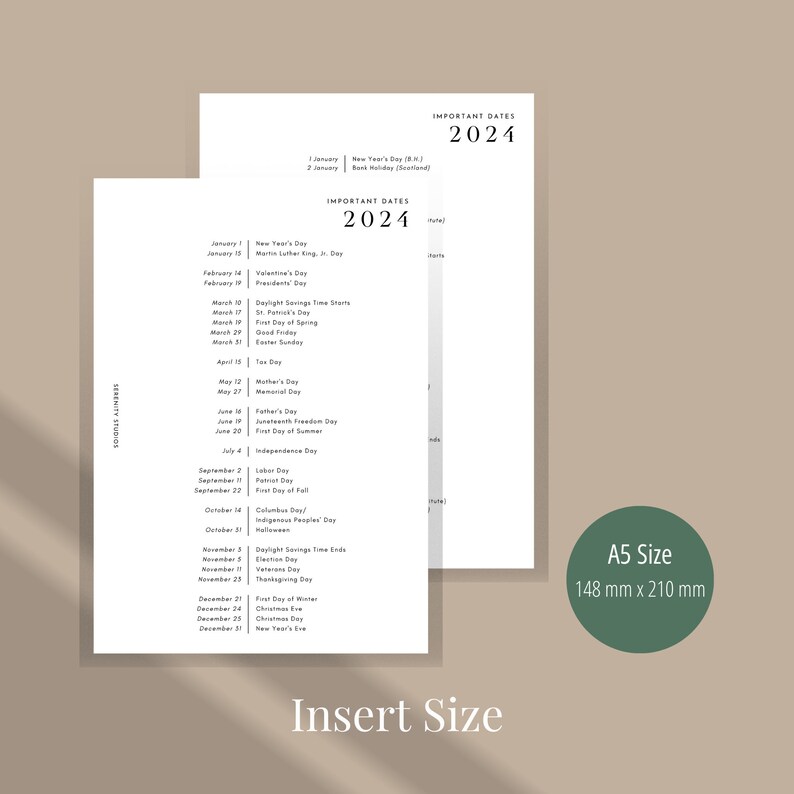 2024 Important Dates, List of Holidays, US Public Holidays, UK Bank ...