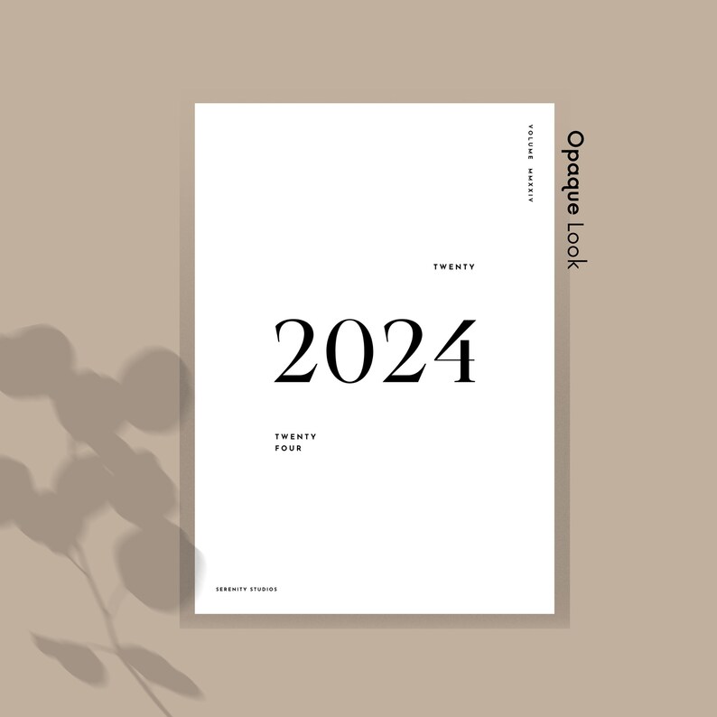 DASHBOARD 2024 Serif, Year 2024, Volume 24, Planner, Printable Divider ...