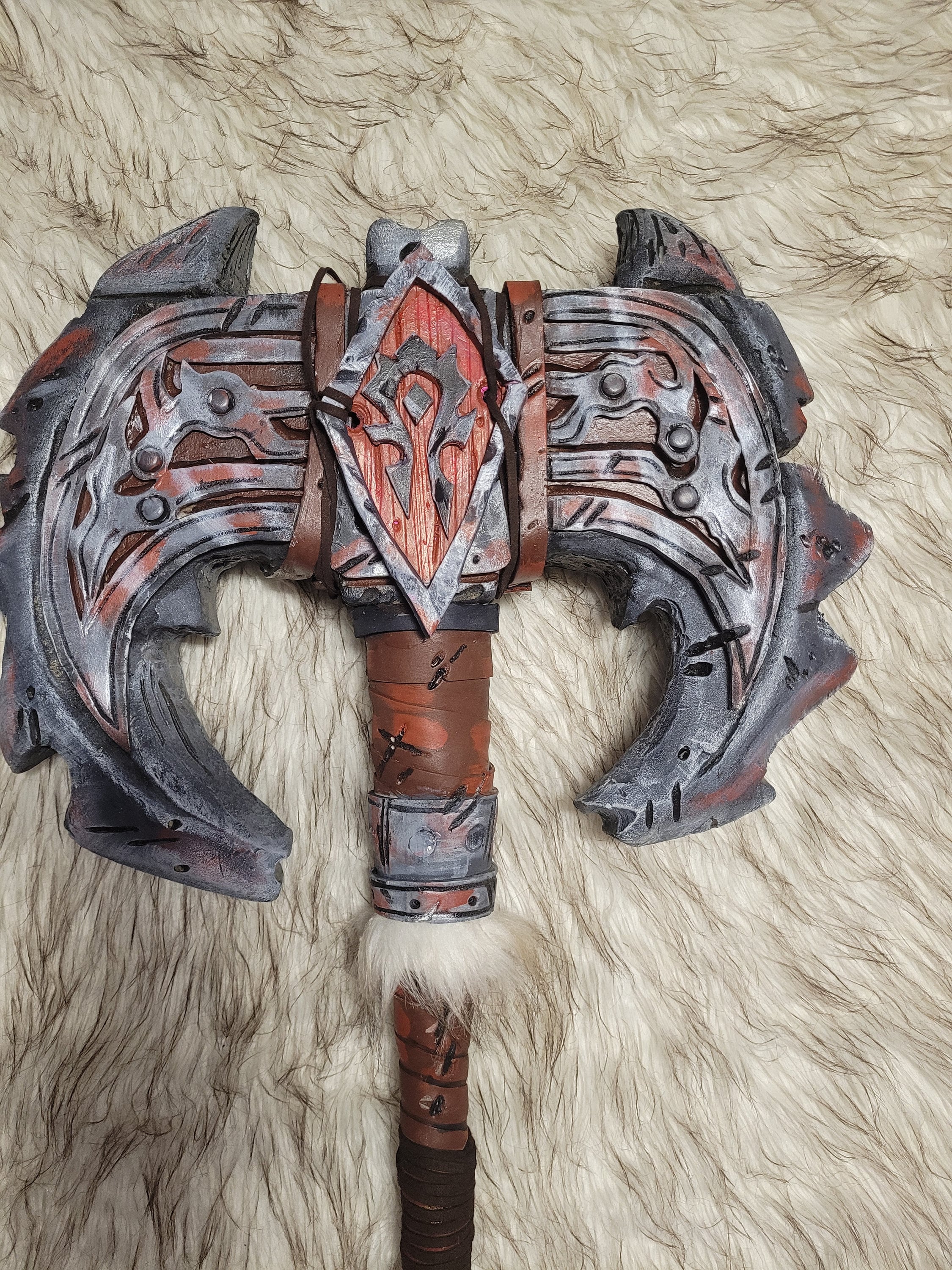 Fan Art, World of Warcraft, Weapons for Cosplay, Axe, Orco Mag'har - Etsy