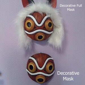 Princess Mononoke, Fanart, Wolf Mask, Cosplay Accessory - Etsy